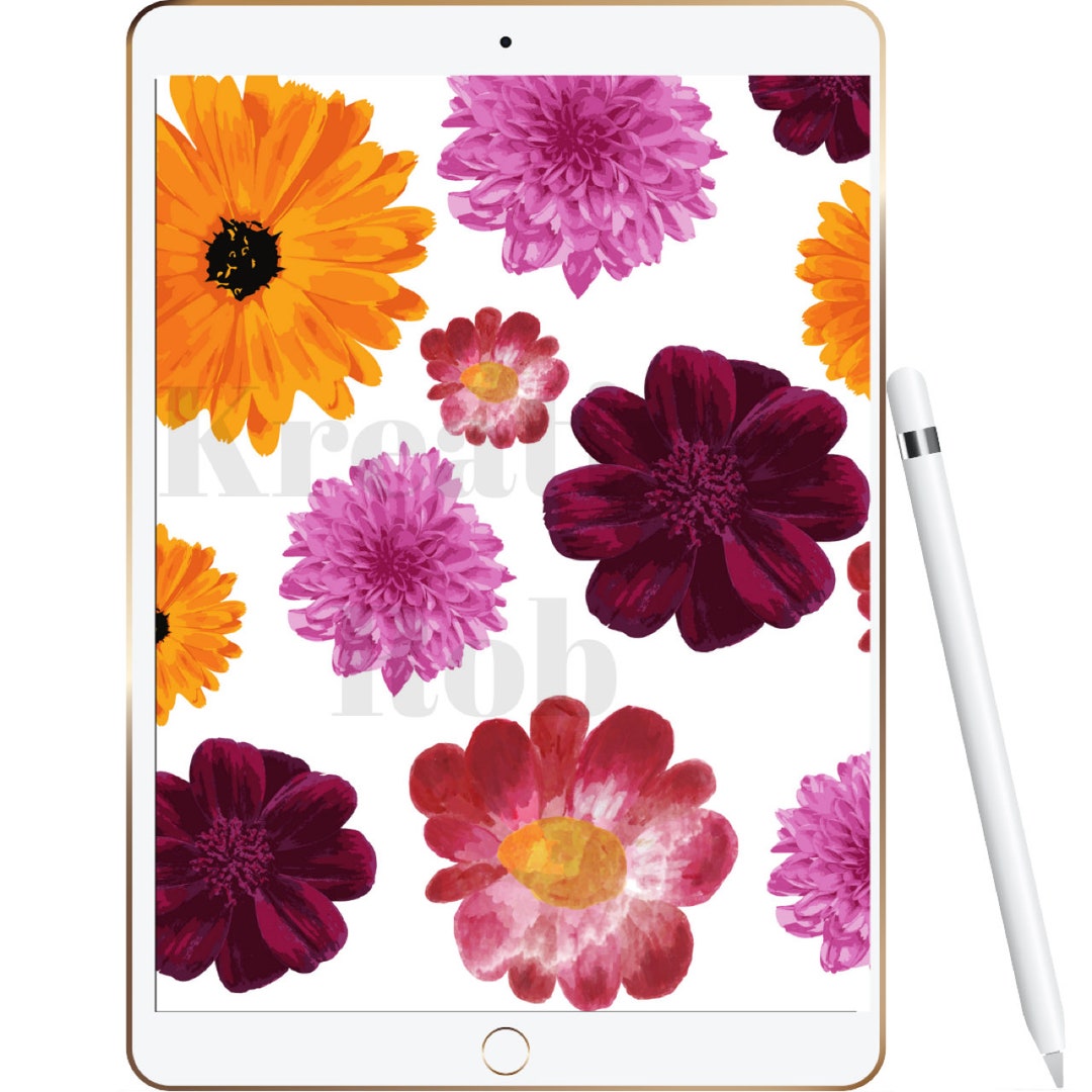 Digital Download FLOWERS Stickers, Floral Stickers, Sunflowers Instant ...