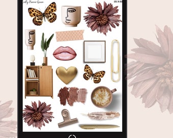 Book Printable, Planner Stickers, Digital Journaling Stickers ...