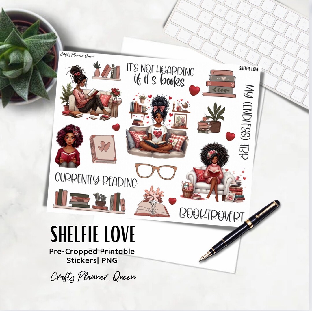 Printable Reading Sticker Kit | Pre-cropped Transparent PNG | Printable ...