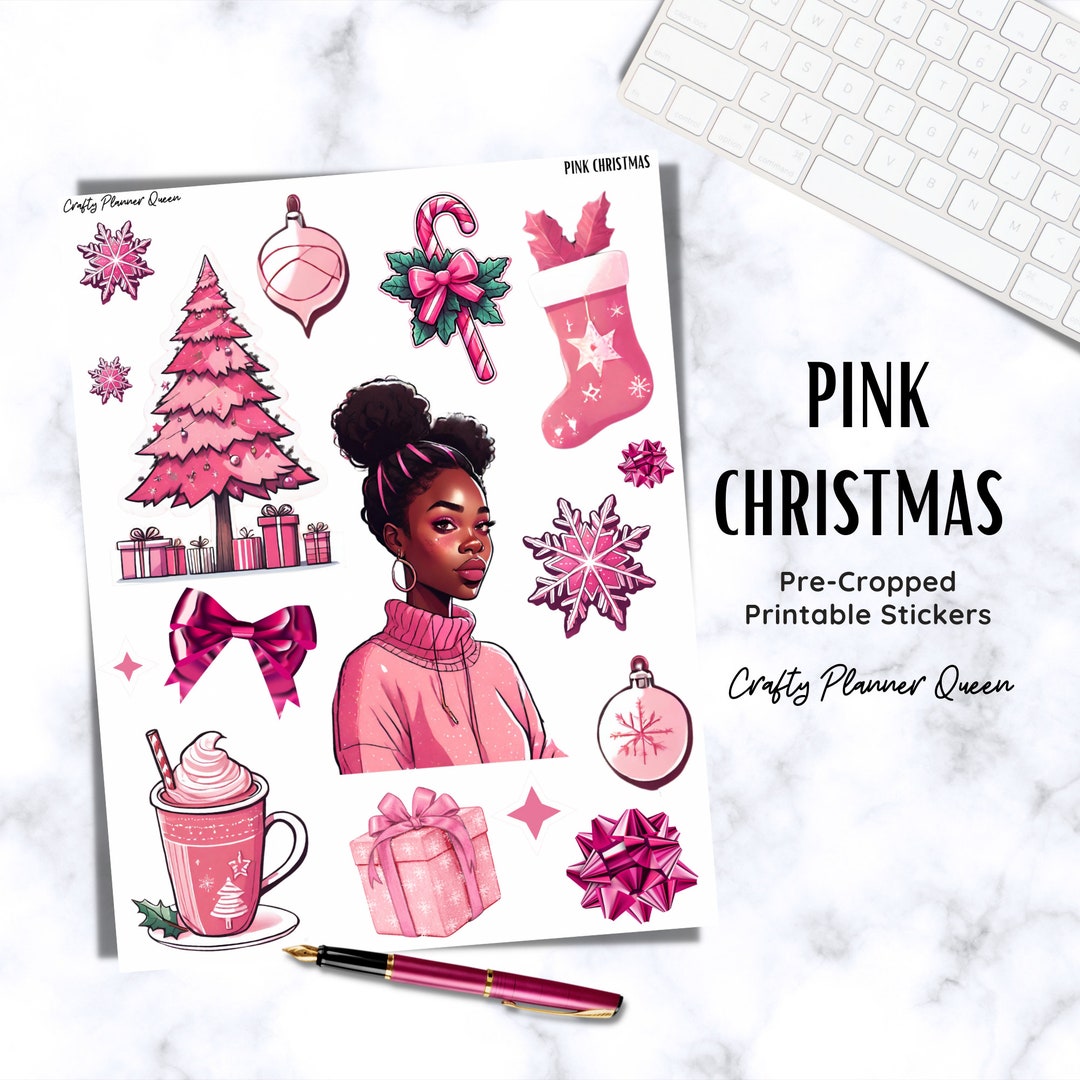 Christmas Printable Planner Stickers, December Journal Stickers ...