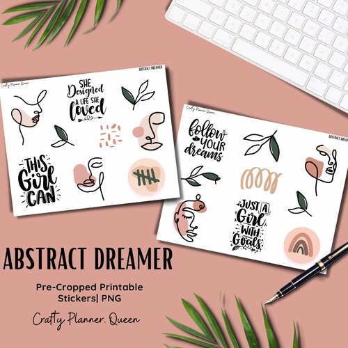 Digital Planner Kit PDF Printable Stickers Journaling Kit - Etsy