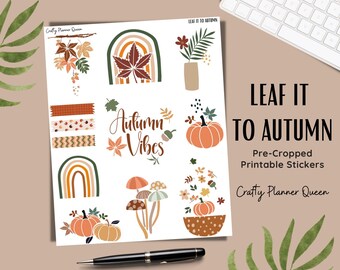 Fall Doodle Boxes, Digital, Printable, Planner Stickers - Etsy