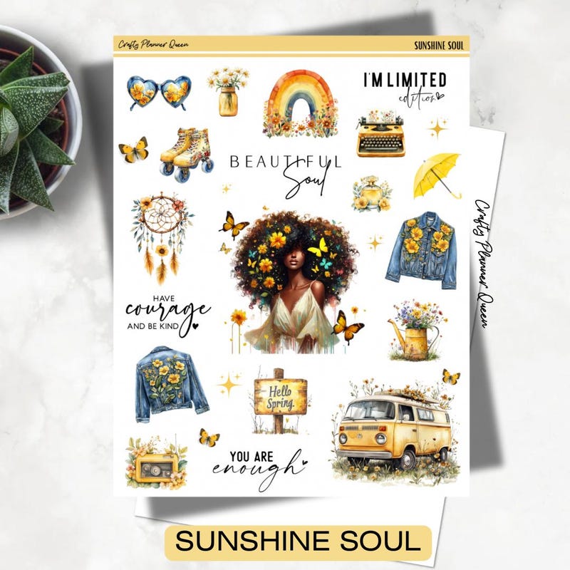 Sunshine Sticker - Etsy