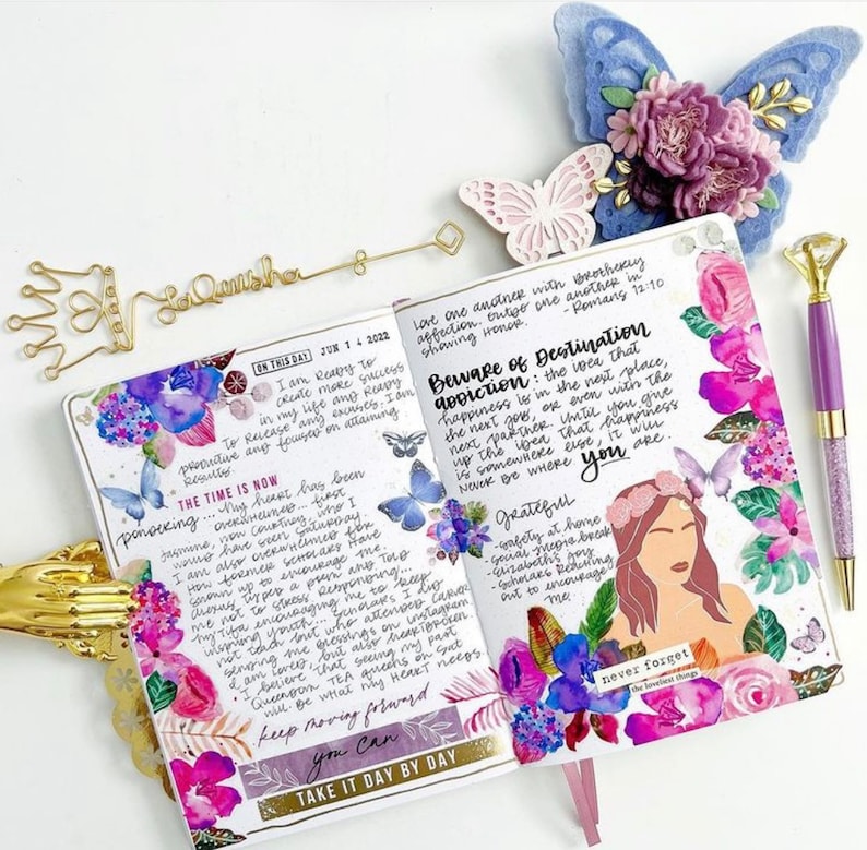 Journaling and Planner Kit, Printables, Planner Dolls, Summer Clipart ...
