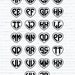Two Letter Heart Monogram | Alphabet | Font | SVG | EPS | Silhouette ...