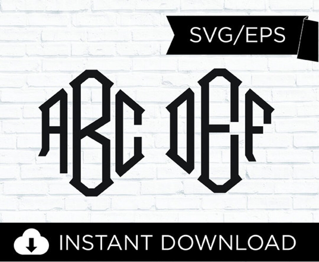 Diamond Monogram Embroidery Style Alphabet | Font | SVG | EPS ...