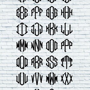 Diamond Monogram Embroidery Style Alphabet | Font | SVG | EPS ...