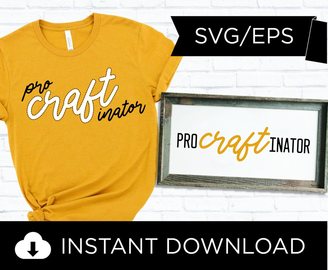 Procraftinator Graphic | Instant Download | Cricut | Silhouette | SVG ...
