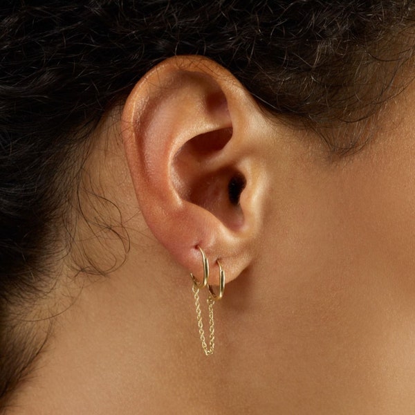 Connected Earrings - Etsy