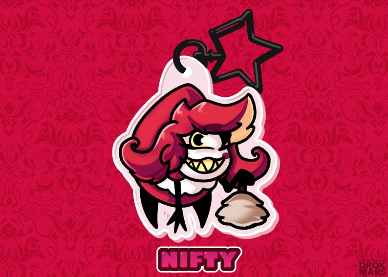 Hazbin Hotel Dangling Chibi Keychain Charm 2.5 Accessory Charlie ...