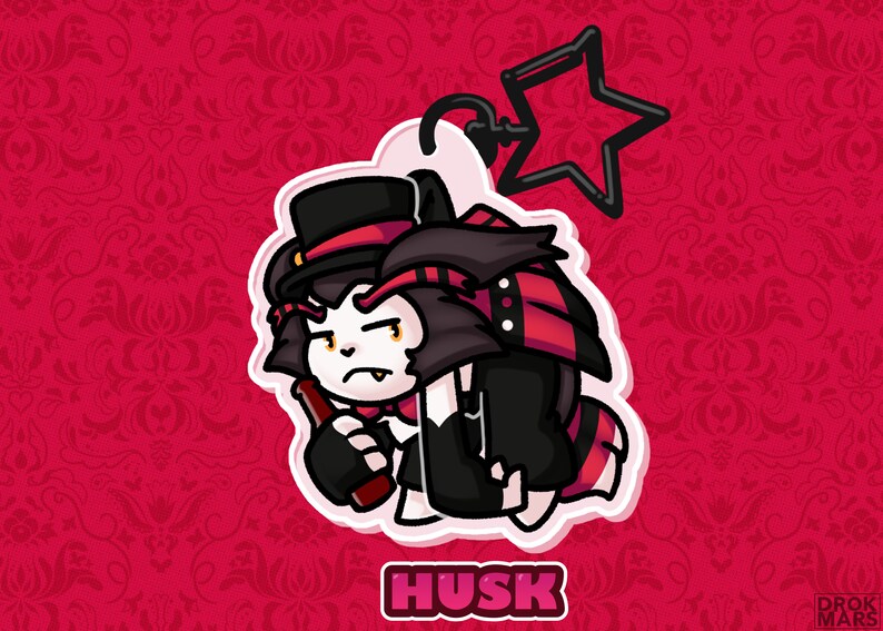 Hazbin Hotel Dangling Chibi Keychain Charm 2.5 Accessory Charlie ...