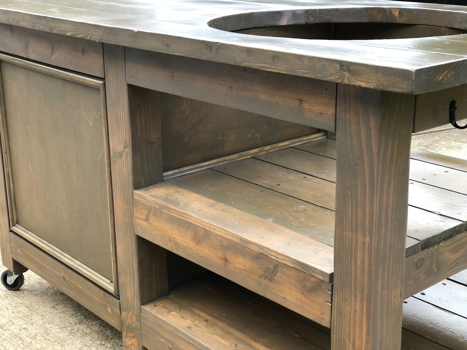 Free Shipping on Large Big Green Egg/kamado Joe/ Vision Grill Table ...