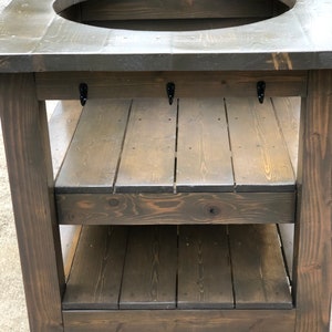 Free Shipping on Large Big Green Egg/kamado Joe/ Vision Grill Table ...