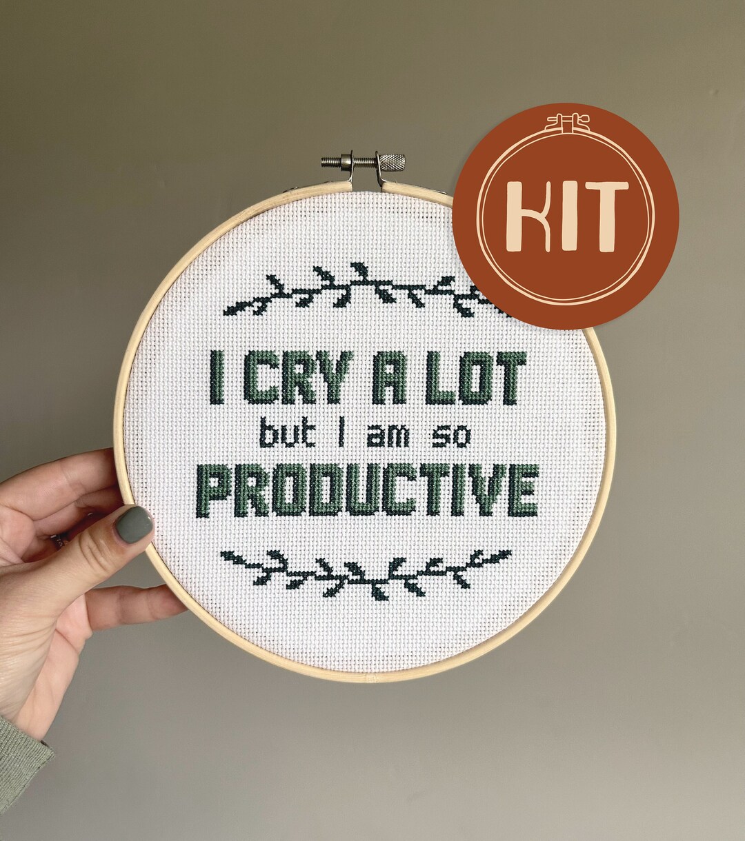 I Am so Productive Cross Stitch Kit | TTPD Cross Stitch | Swiftie Gift ...
