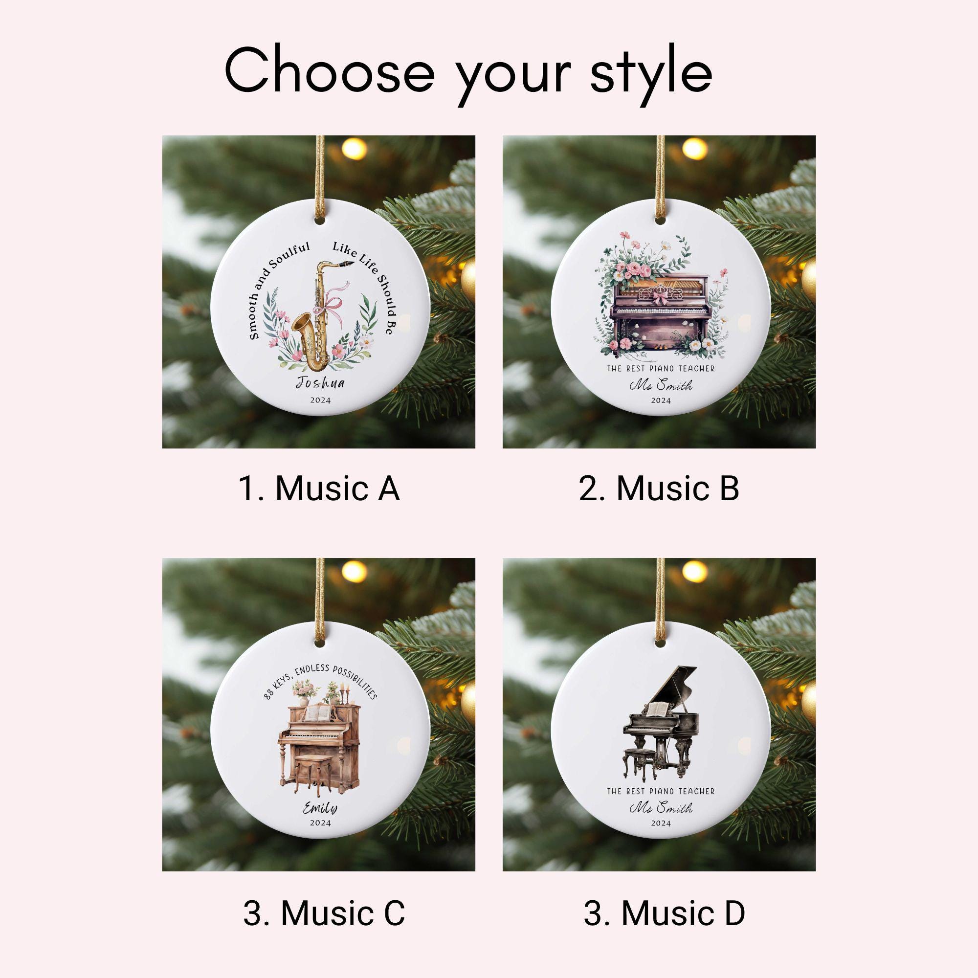Personalized Piano Ornament Piano Recital Ornament Music Lover Ornament ...
