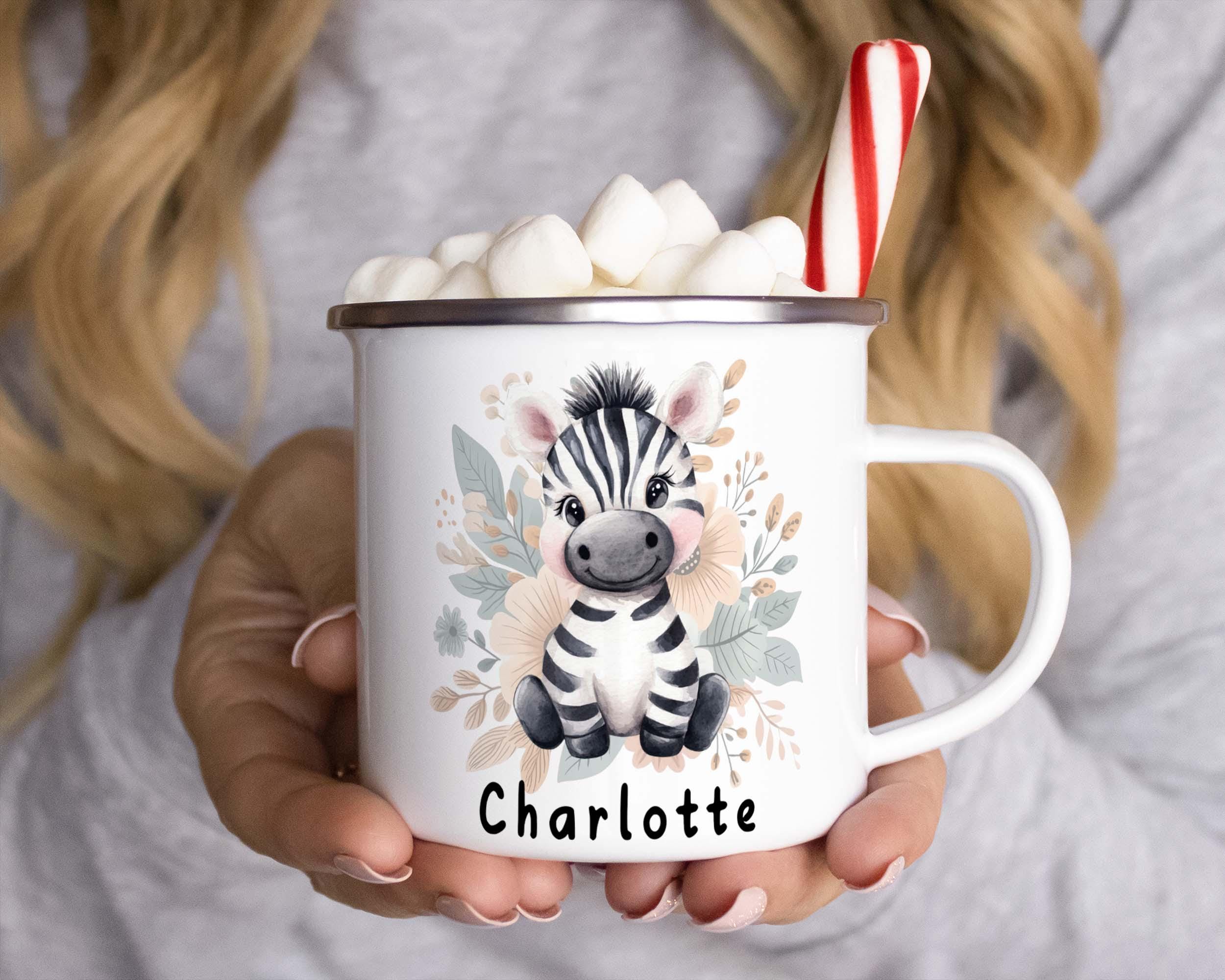 Personalized Enamel Mugs for Kids Drinking Mugs Custom Enamel Cup for ...