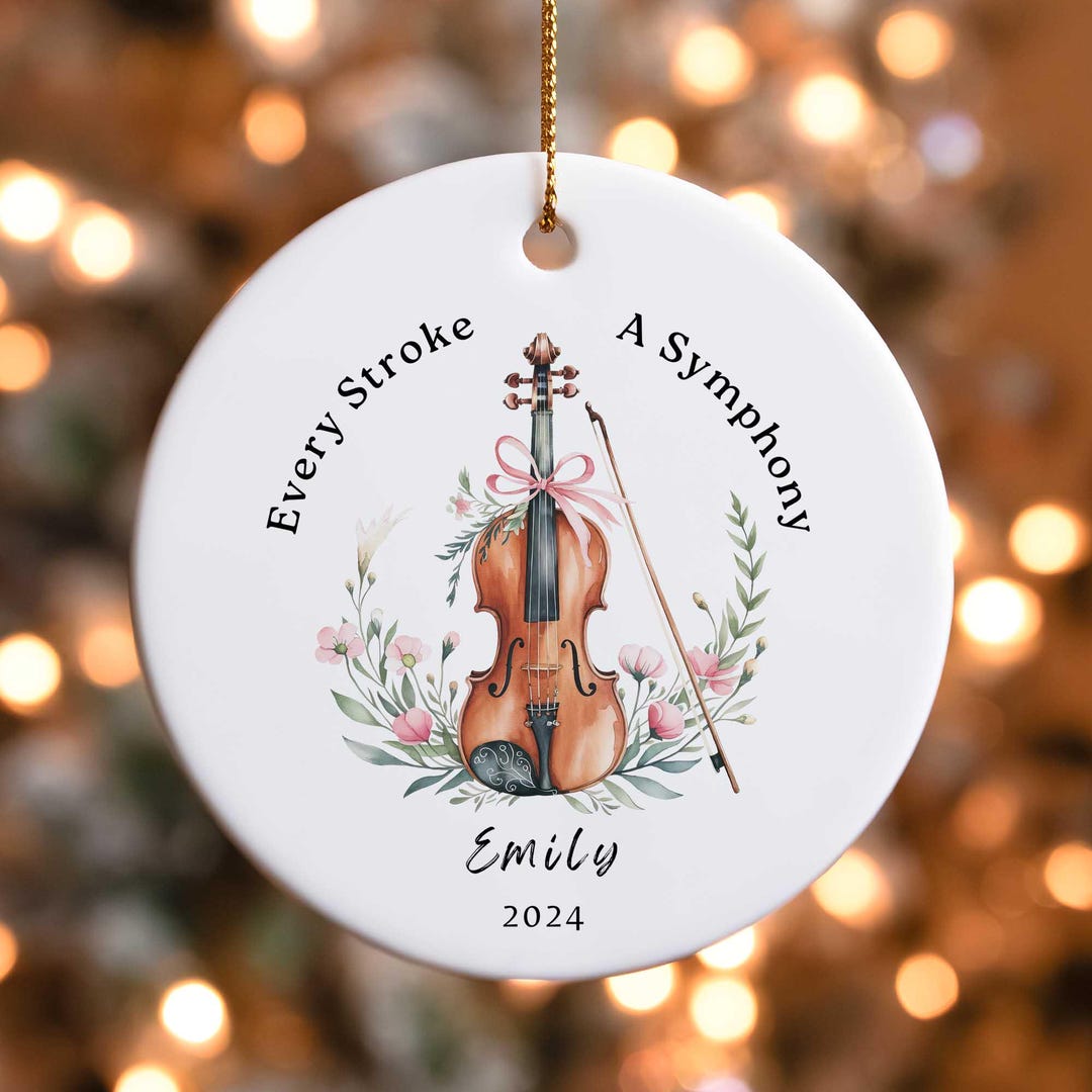 Personalized Violin Ornament Custom Violin Recital Ornament Gift for ...