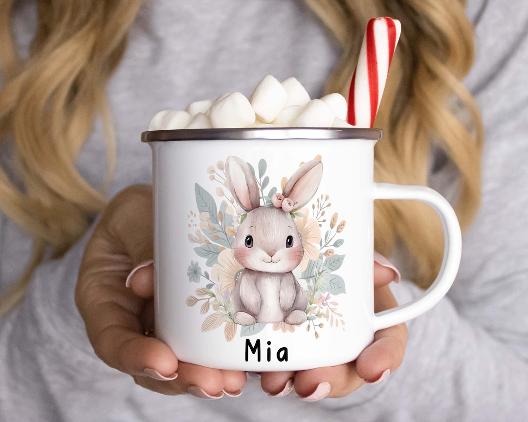 Personalized Enamel Mugs for Kids Drinking Mugs Custom Enamel Cup for ...