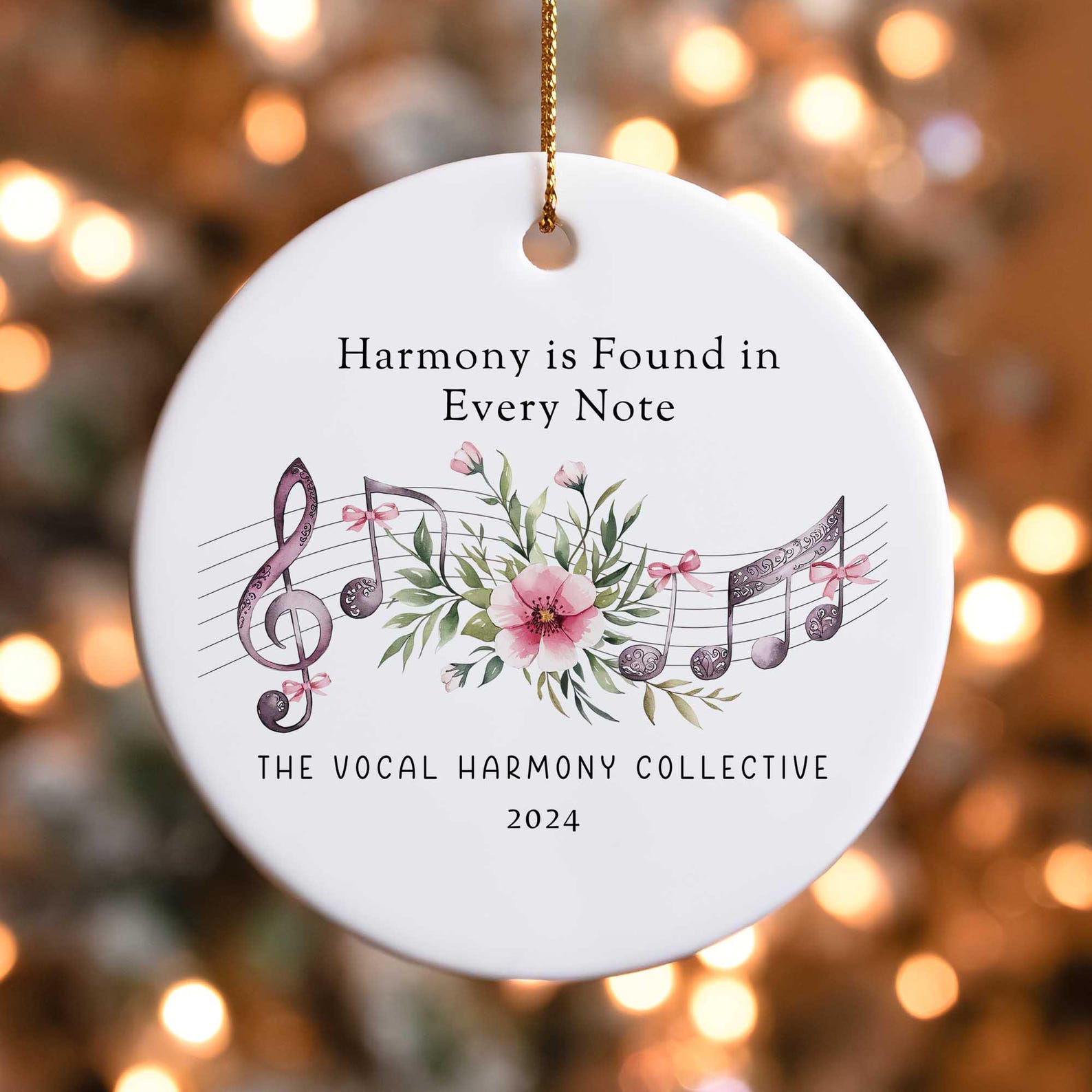 Personalized Vocal Group Ornament Custom Name Singer Christmas Tree ...