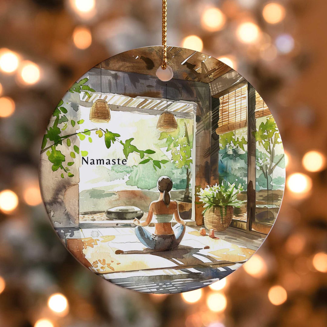 Personalized Girl Yoga Ornament Custom Meditation Presents for Her ...