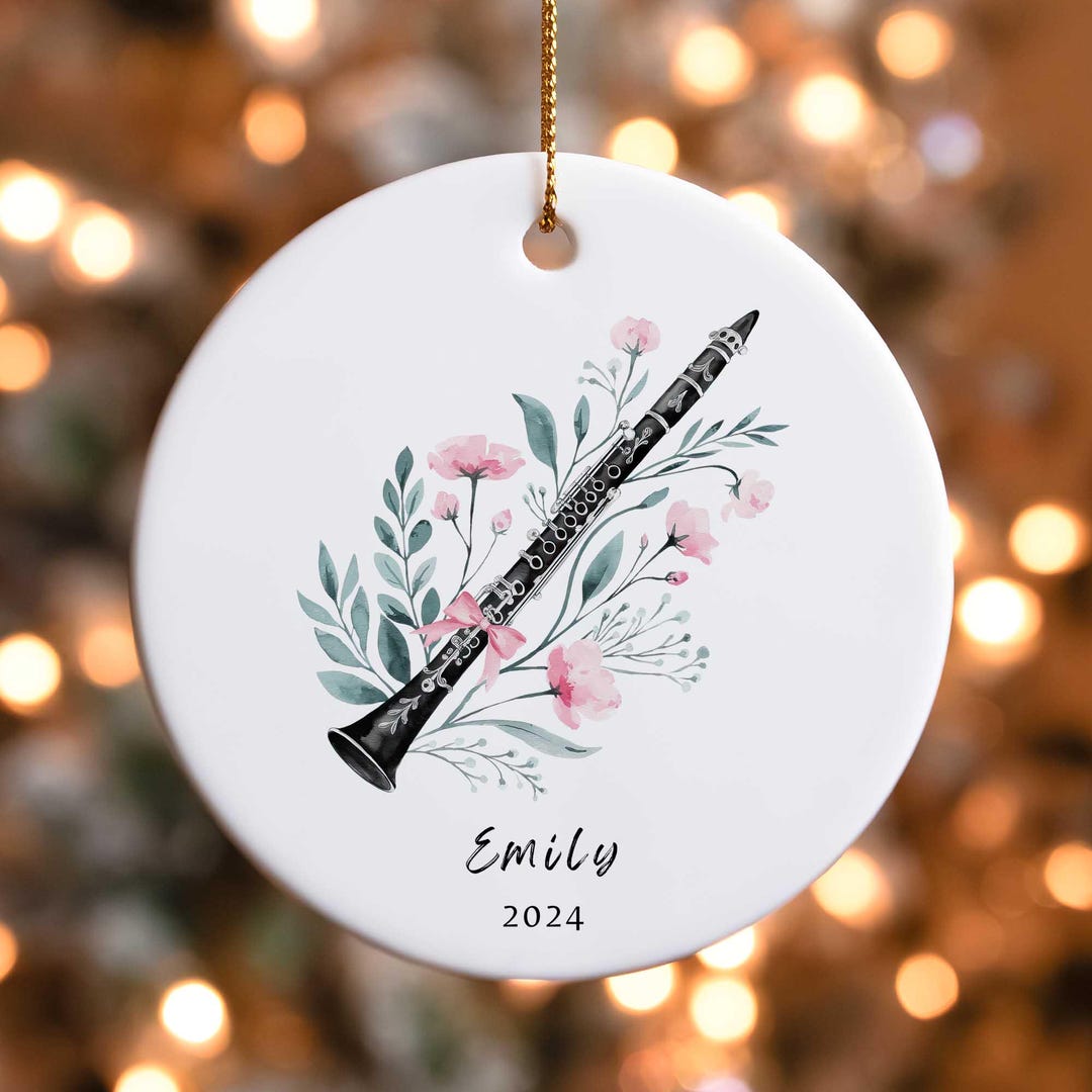 Personalized Clarinet Ornament Clarinet Player Gift Custom Gift for ...