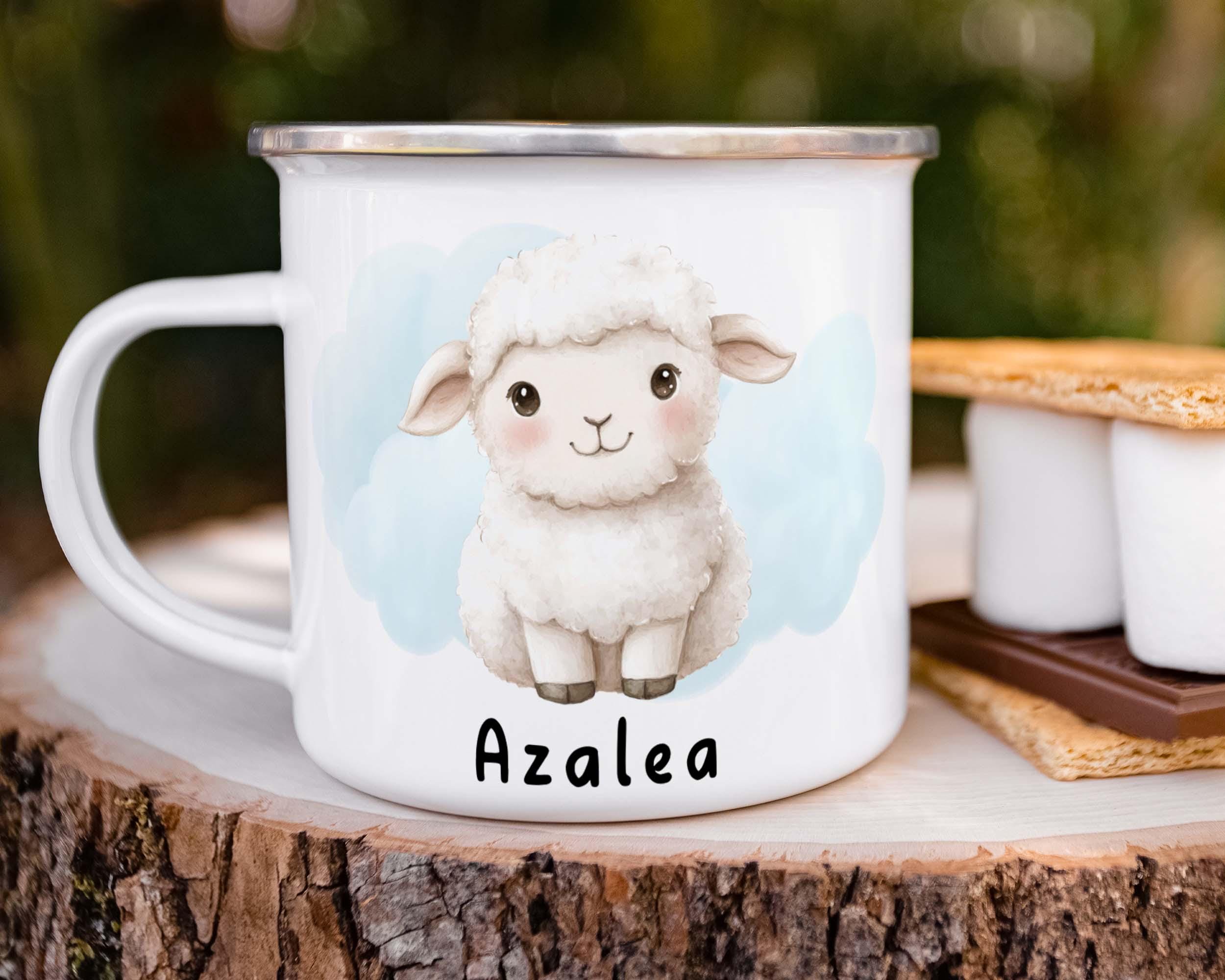 Personalized Enamel Mugs for Kids Drinking Mugs Custom Enamel Cup for ...