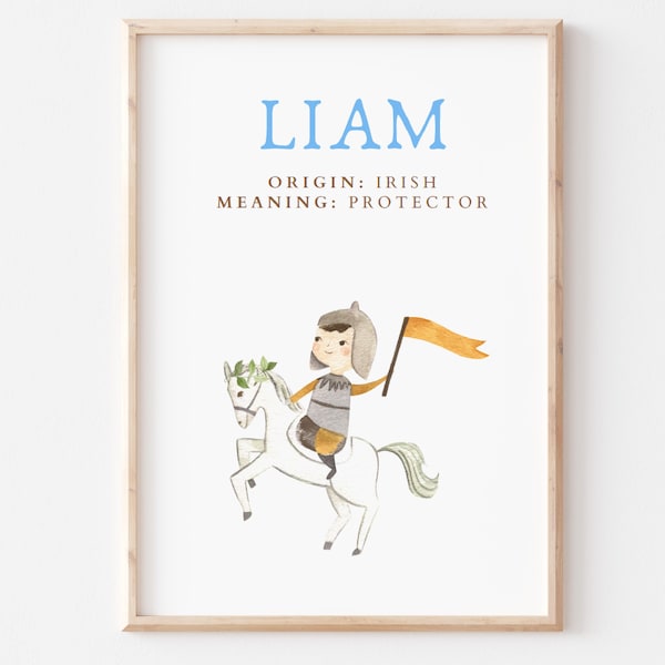 Name Meaning Sign - Etsy