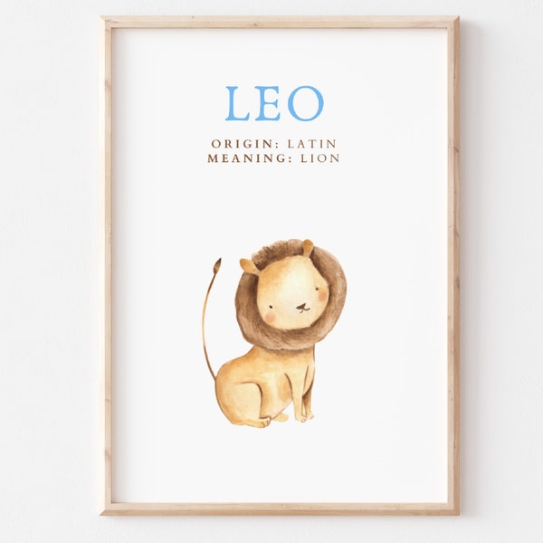 Name Poster Leo - Etsy