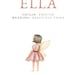 Ella, Name Art Poster, Name Meaning, Girl Gift, Pink Nursery Decor ...