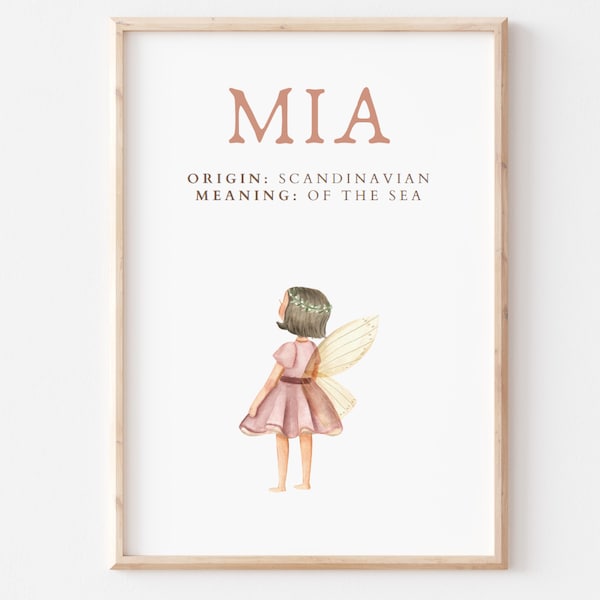 Mia Name Art - Etsy