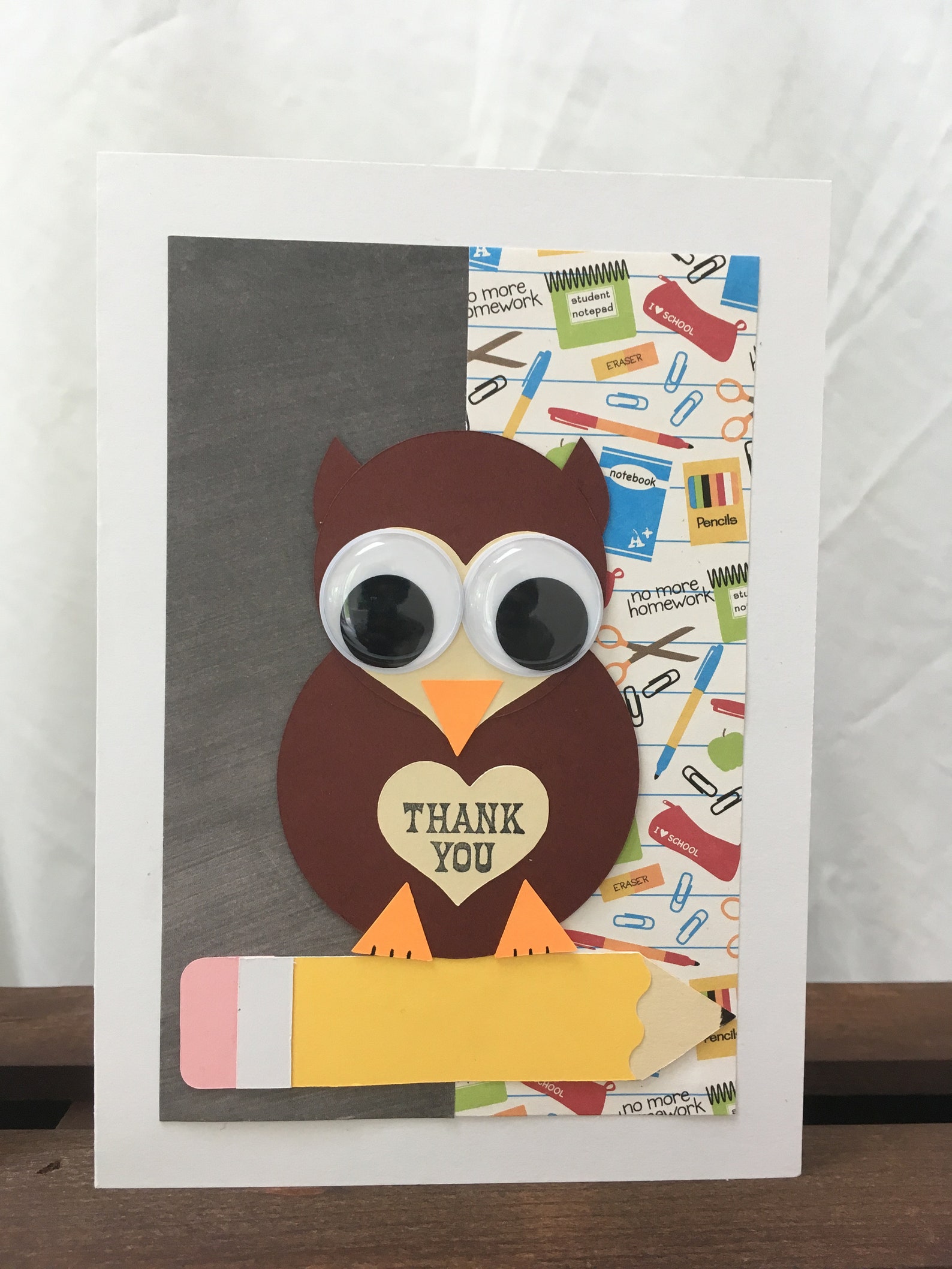 Owl Teacher Appreciation Card Thank You Teacher Card Owl - Etsy