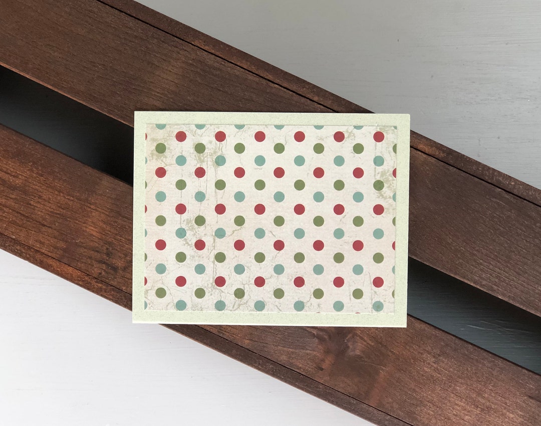 6 Polka Dot Notecards 6 Holiday Cards Set of 6 Holiday - Etsy