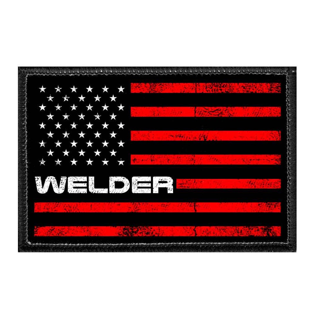 Welder - US Flag - Red - Removable Patch - Etsy