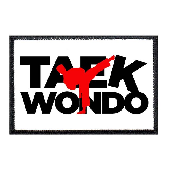 Taekwondo Kick Removable Patch - Etsy