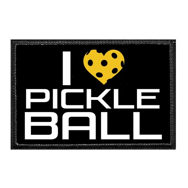 I Love Pickleball Patch - Etsy