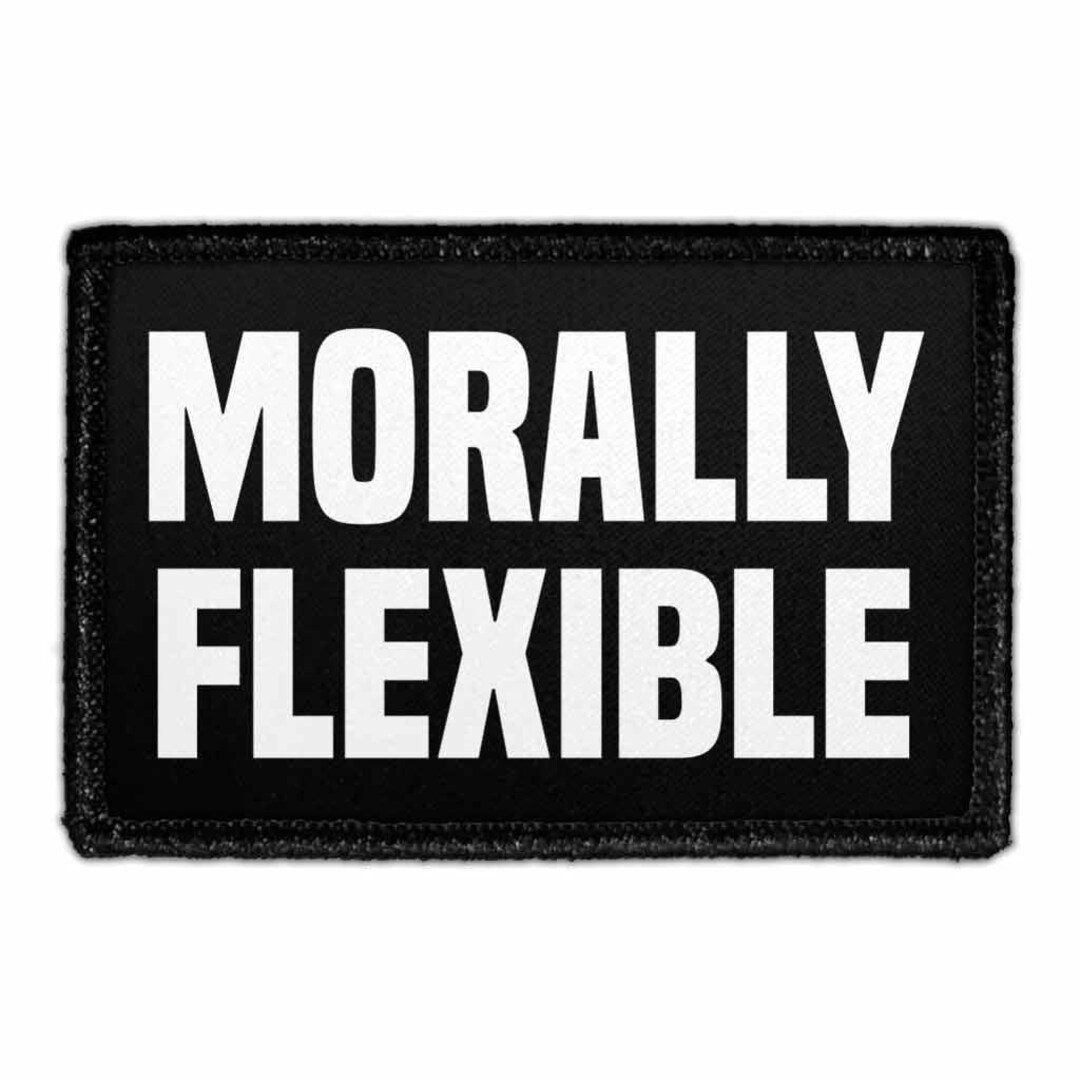 Morally Flexible - Removable Patch - Etsy