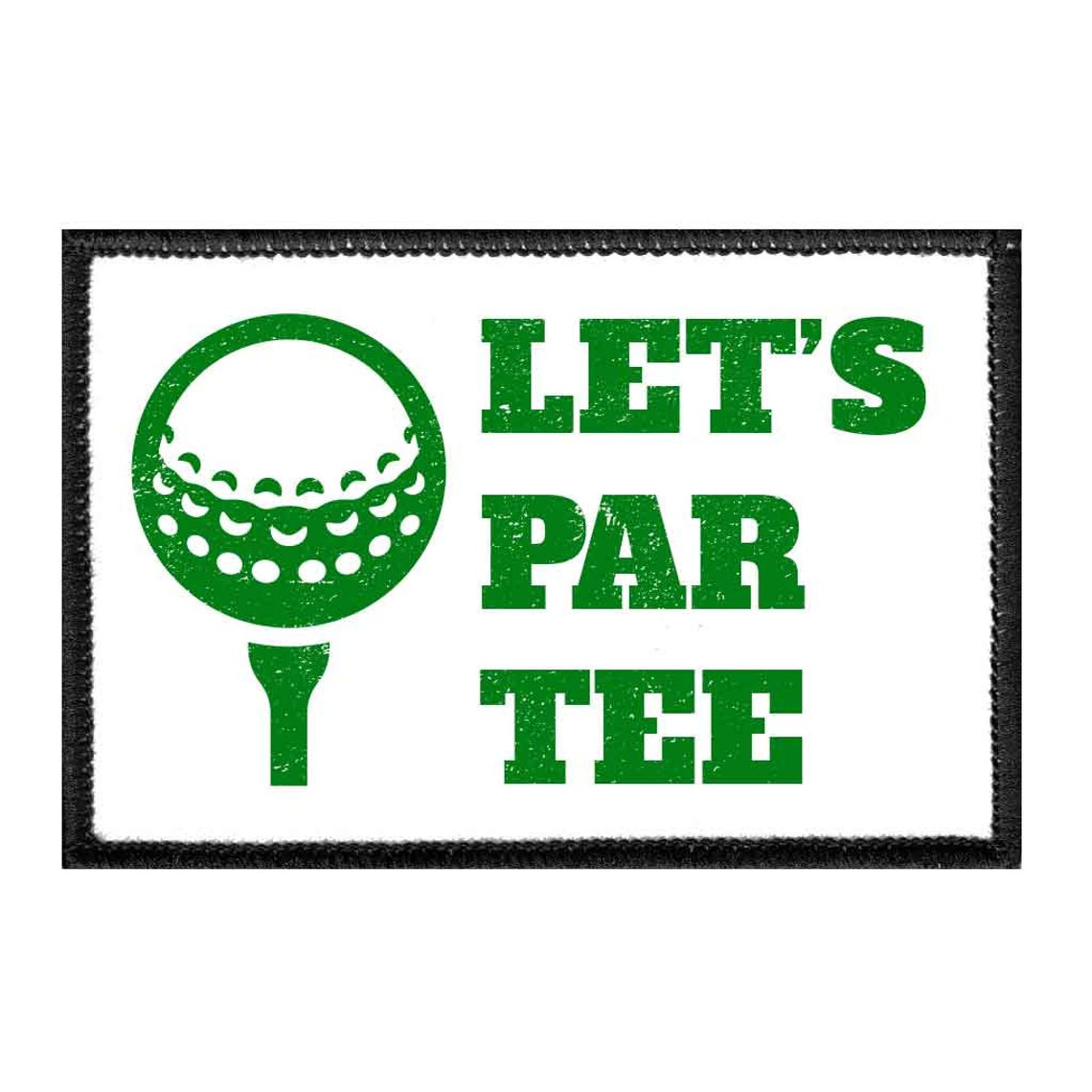 Let's Par Tee Removable Patch - Etsy
