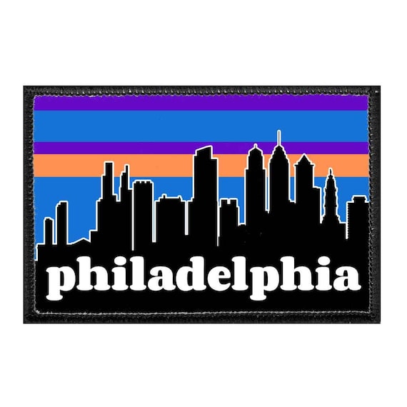 Philadelphia Skyline Removable Patch - Etsy