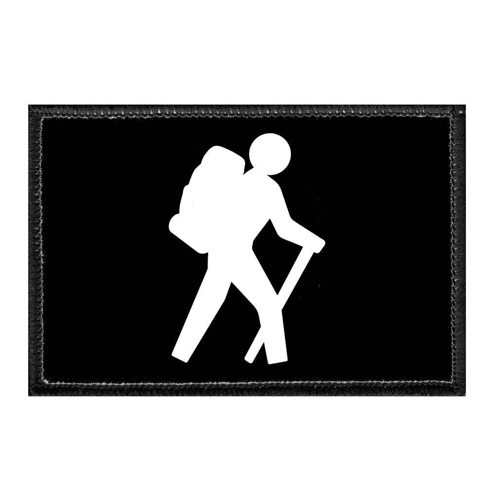 Hiker Stickman Removable Patch - Etsy
