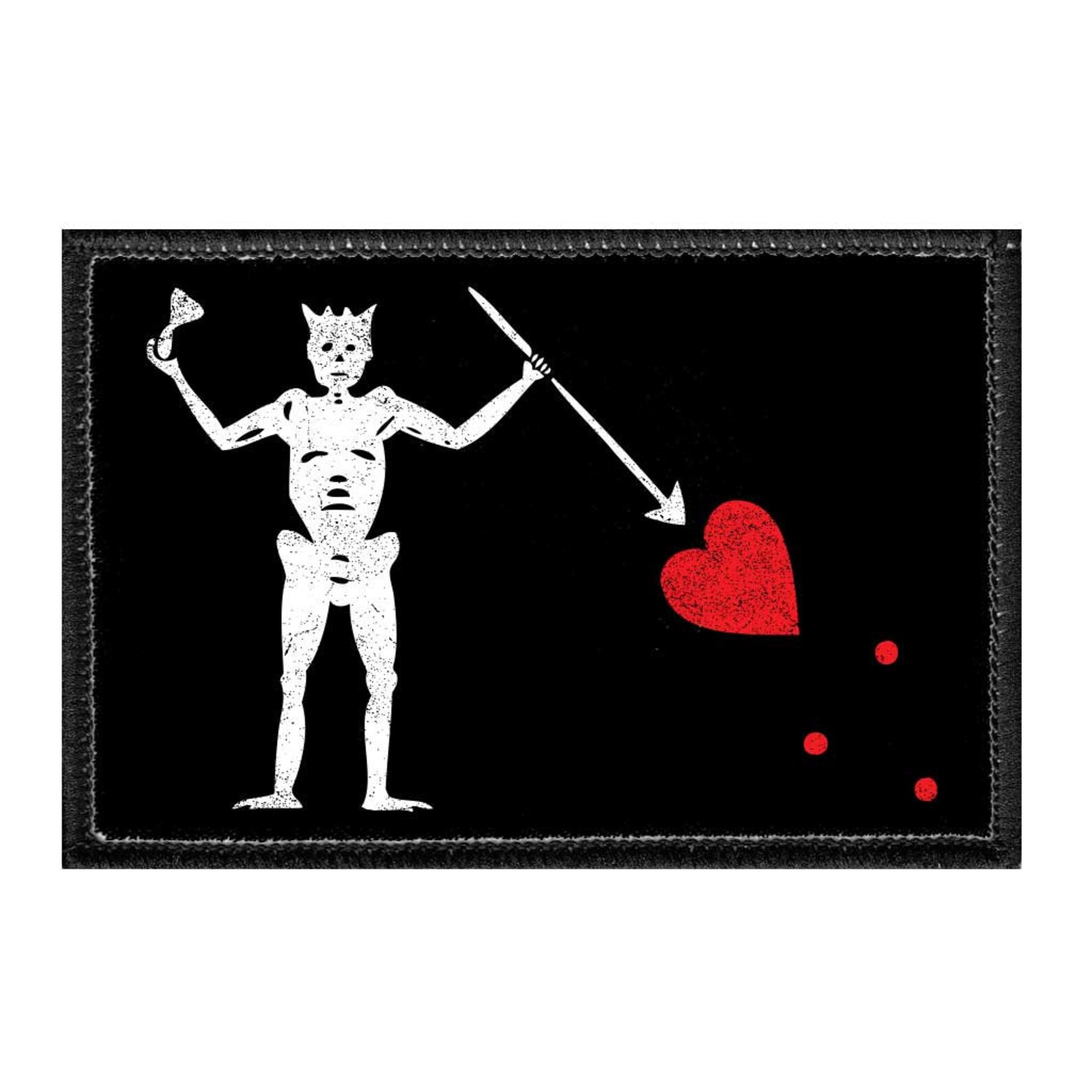 Blackbeard Flag Removable Patch - Etsy
