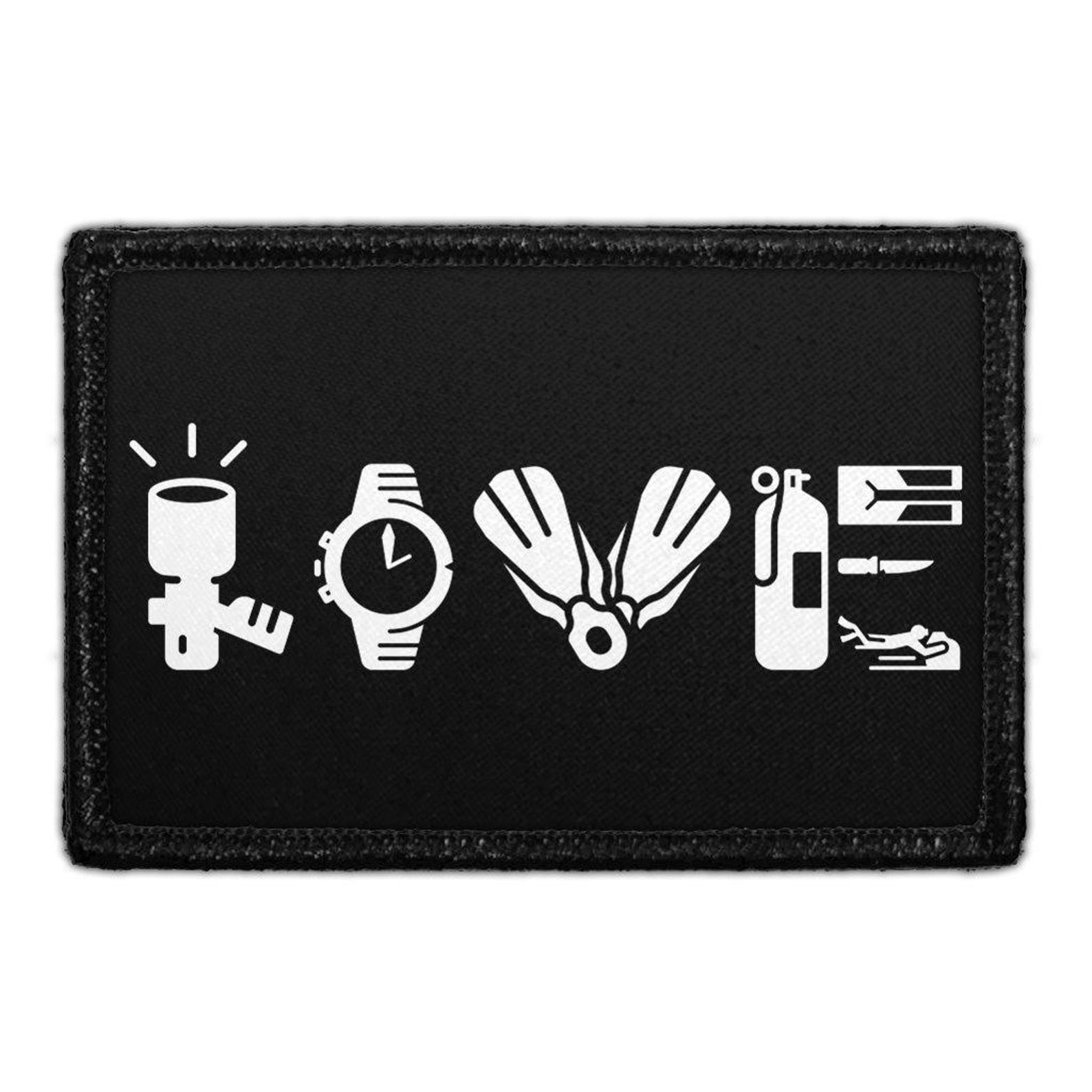 Scuba Diving Love Spelling - Removable Patch - Etsy