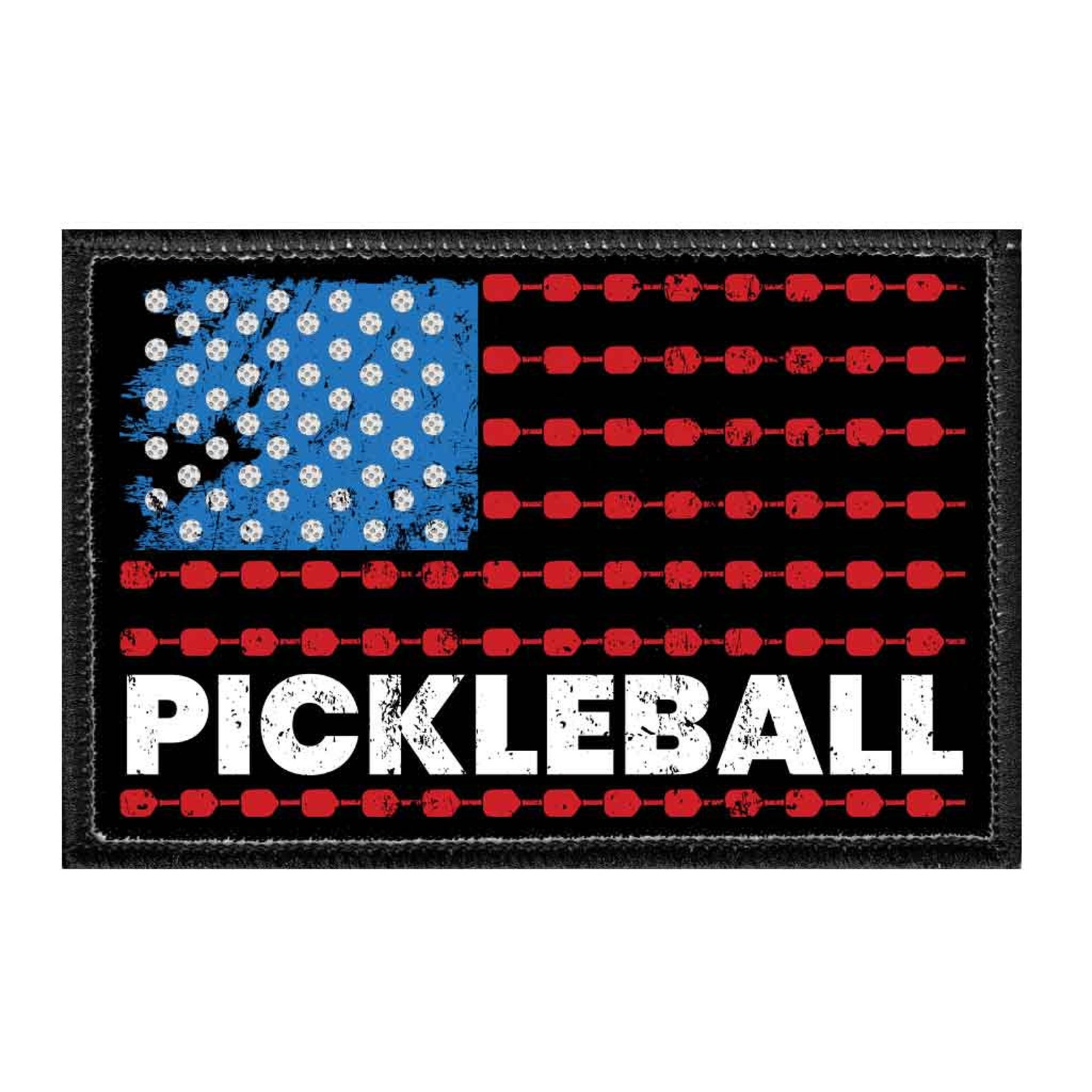 Pickleball US Flag Removable Patch | Etsy
