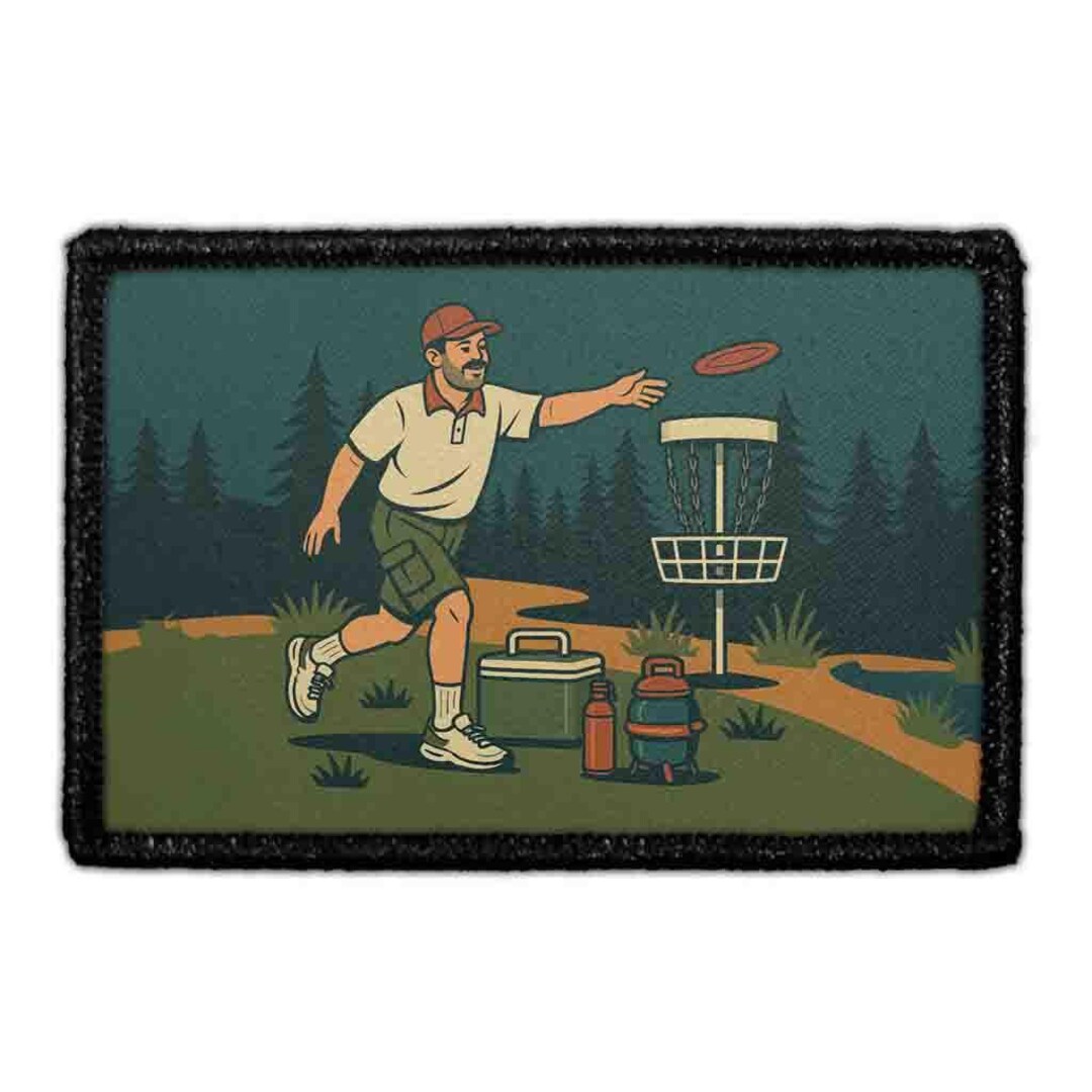 Outdoorsy Dad - Disc Golf - Removable Patch - Etsy