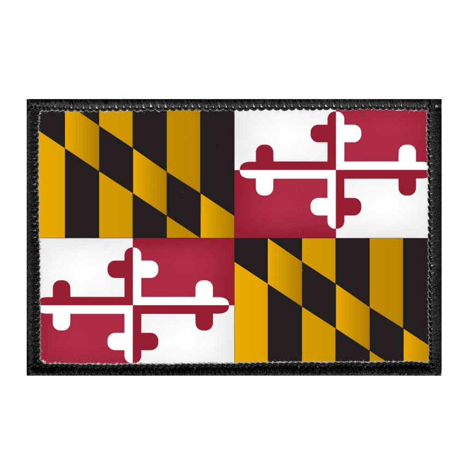 Maryland State Flag Color Removable Patch - Etsy