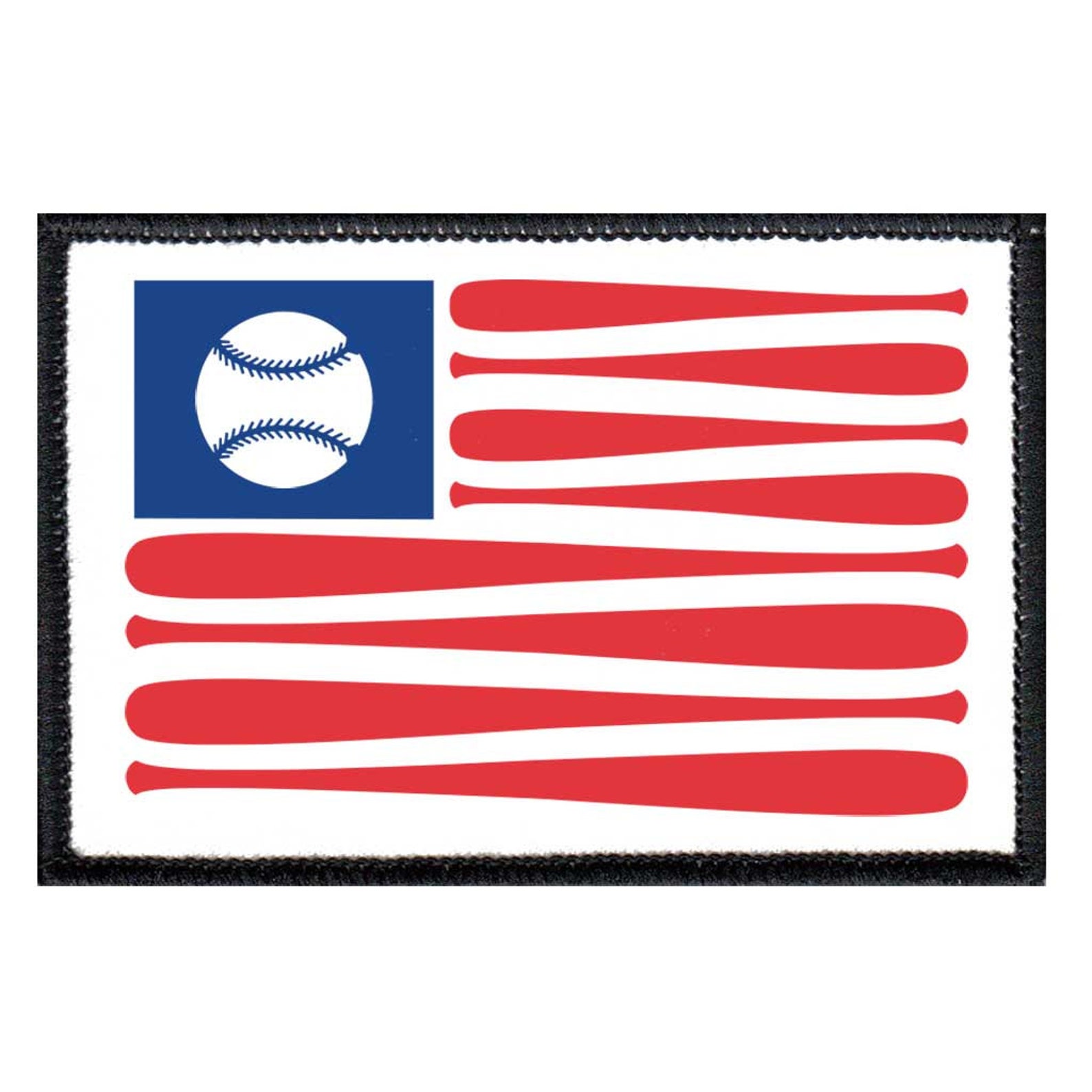American Flag Baseball Patch - Etsy