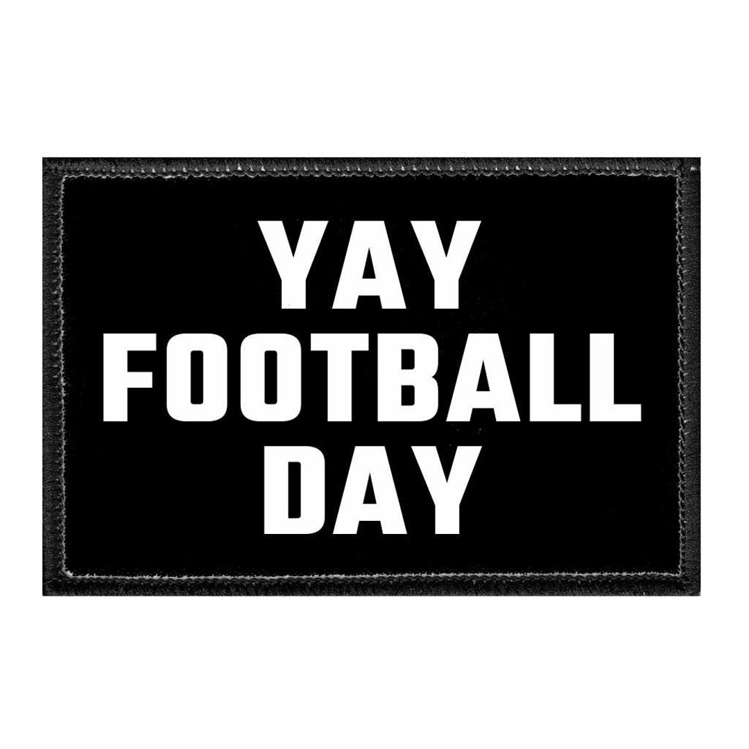 Yay Football Day - Removable Patch - Etsy