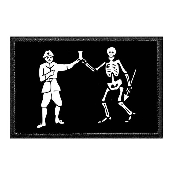 Pirate Bartholomew Roberts Flag Removable Patch - Etsy