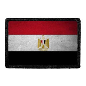 Egypt Flag - Color - Distressed - Removable Patch - Etsy