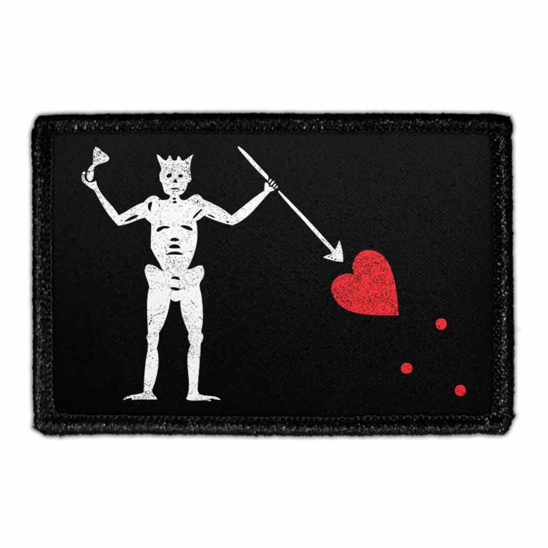 Blackbeard Flag - Removable Patch - Etsy