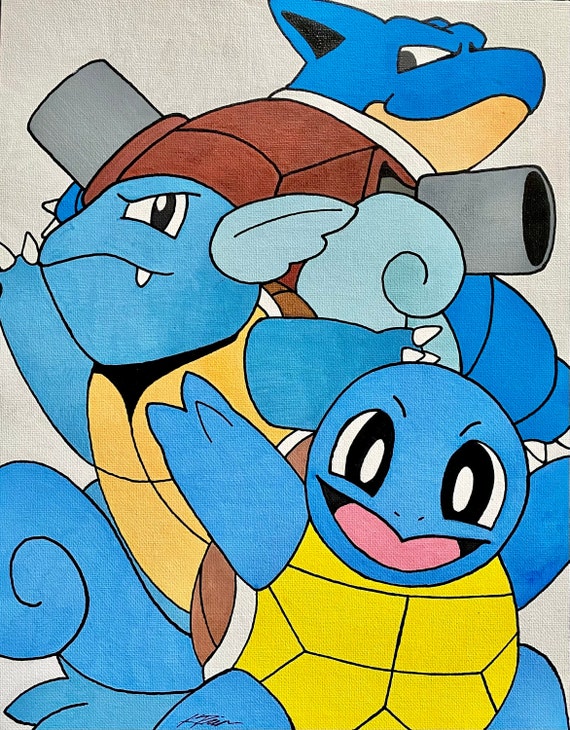 Blastoise Evolution Art